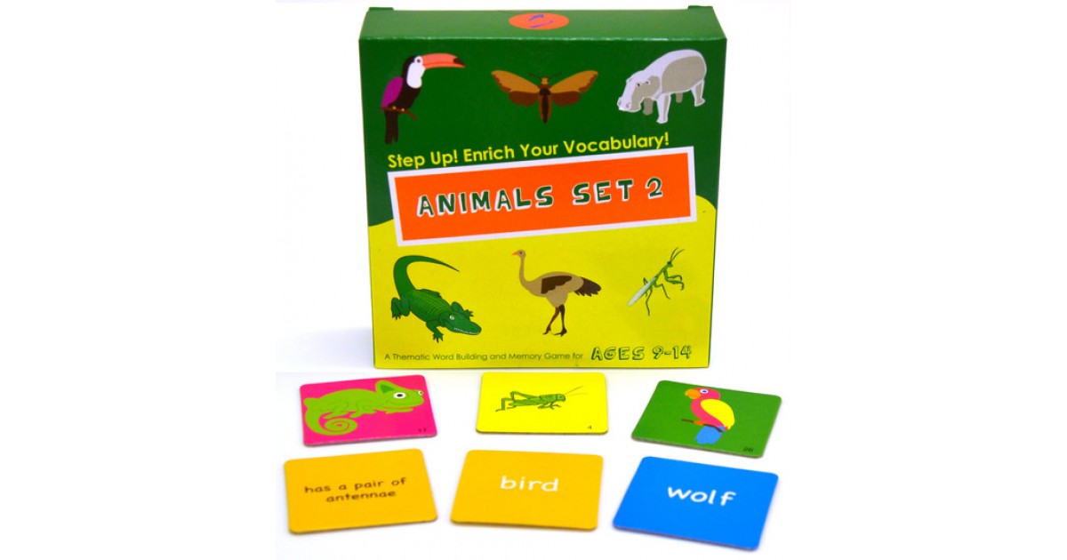 Thematic Vocabulary Building Game - Animals (Set 2)