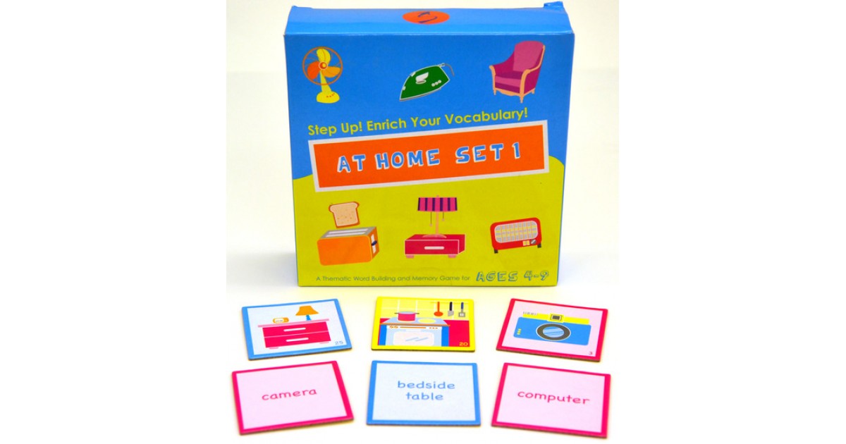 Thematic Vocabulary Building Game - At Home (Set 1)