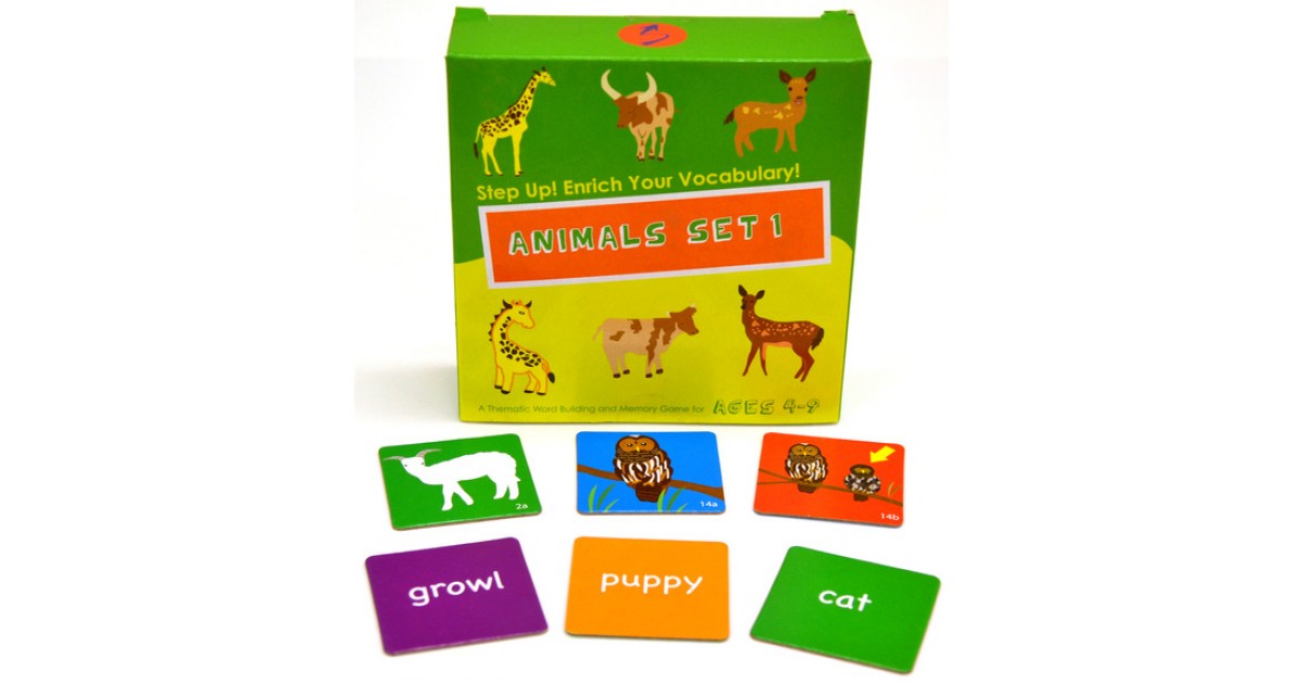 Thematic Vocabulary Building Game - Animals (Set 1)